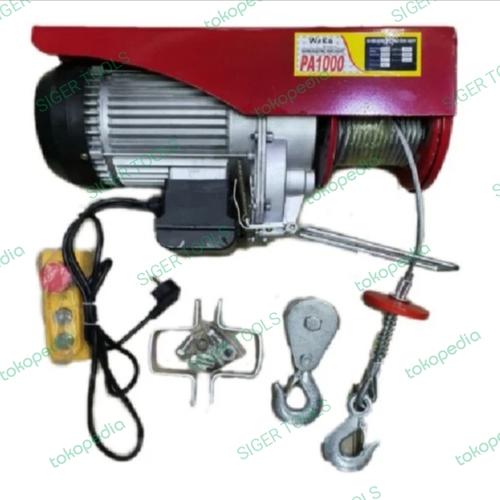 Jual Electric mini hoist 1000KG × 12 meter electric wire rope hoist ...