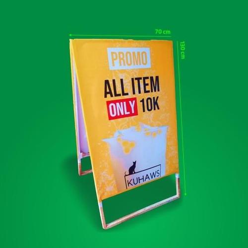 Jual Stand Banner Spanduk Kayu Segitiga 70X130 - Jakarta Barat ...