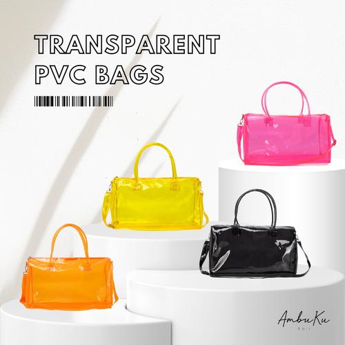 Jual Transparent PVC Bags | Tas Fashion Wanita ( Transparan ) - Bahan ...