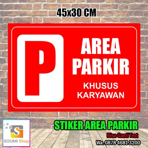 Jual Stiker Vinyl Area Parkir Khsus Karyawan uk. 45x30 CM - Jakarta ...