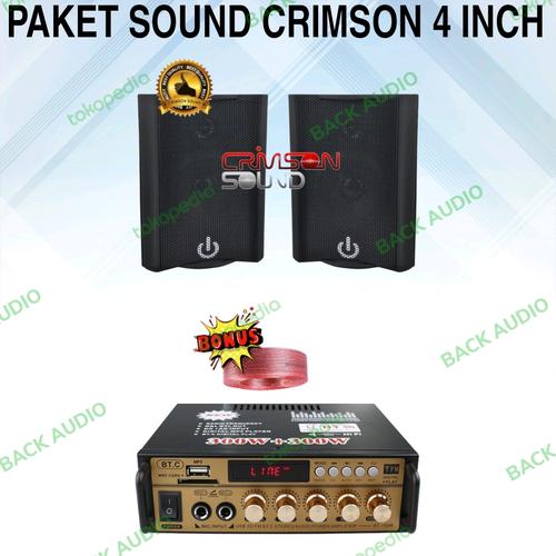 Jual PAKET SOUND SYSTEM MINIMALIS CAFE DAN RESTORAN 2 SPEAKER 4 INCH ...