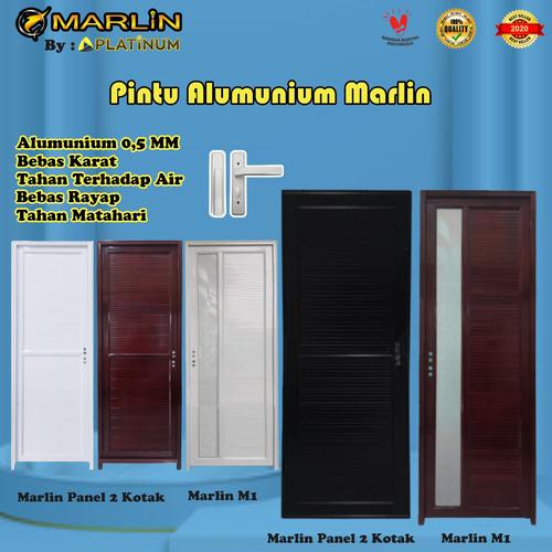 Jual MARLIN PINTU ALUMUNIUM 70X200 CM hitam putih coklat - Kota ...
