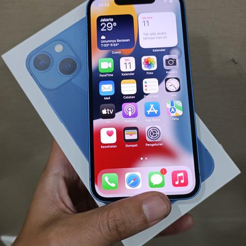 Jual iphone 13 mini 128gb resmi Indonesia 100% fullset original bawaan ...