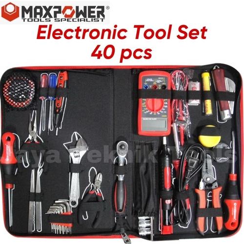 Jual Electronic Tool Set 40 pcs Maxpower Peralatan Elektronik Listrik ...