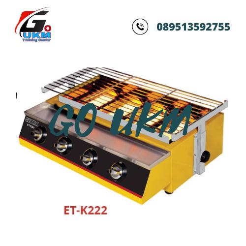 Jual Getra ET-K222 Griller 4 Burner / Pemanggang 4 Tungku - TANPA PETI ...