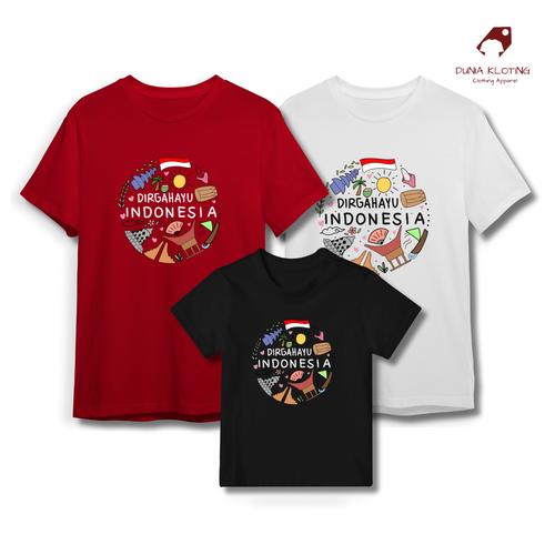 Jual Baju Kaos Kemerdekaan Anak BIG SIZE Keluarga Dirgahayu INDONESIA RAYA - Putih, L - Kota ...