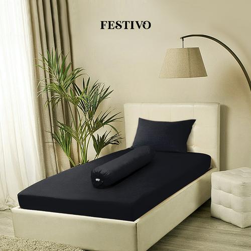 Promo Sprei Set Polos Sandy Collection Ukuran Single 120X200 - Black ...