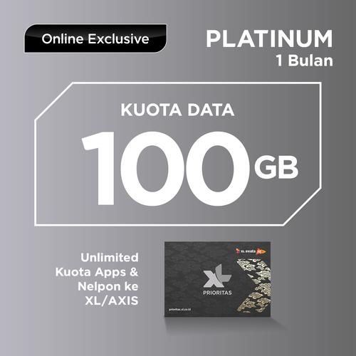 Promo Kartu Perdana XL PRIORITAS Platinum Unlimited FUP 100GB/bln - 1 ...