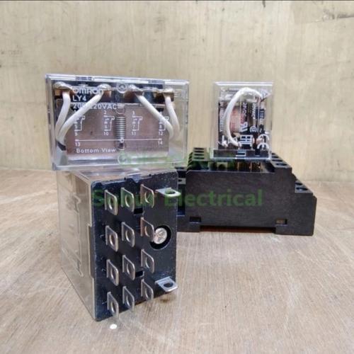 Jual relay OMRON LY4 220V ORIGINAL & BARU set socket - relay ly 4 220v ...
