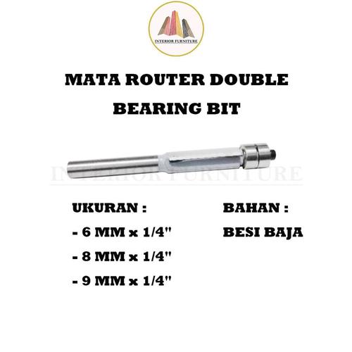 Jual [ Ready ] Mata Router Hpl Trimmer Profil Kayu Double Bearring Hpl ...