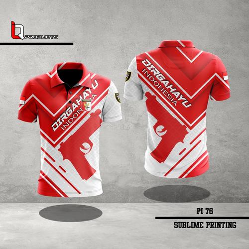 Jual Baju Perbakin kemerdekaan Jersey shooter dirgahayu Baju merah ...