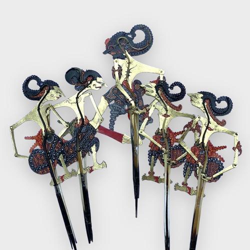 Jual Wayang Kulit Asli Pandawa Lima Kualitas Halus Ukuran 16 cm [PAKET ...