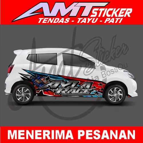 Promo Stiker Decal Body Samping Mobil Ayla + Bisa Custom Desain Yang ...