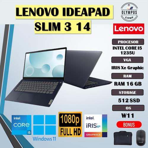 Jual Lenovo Ideapad slim 3 14 i5 1235U 16gb 1Tb W11 FHD - RAM 8 512SSD ...