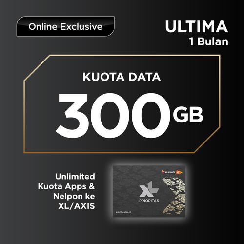 Promo Kartu Perdana XL PRIORITAS Ultima Unlimited FUP 300GB/bln - 1 ...