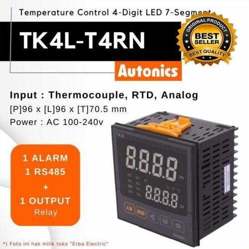 Jual Autonics Tk4L-T4Rn Temperature Control Relay Ssr 4-20Ma Analog ...
