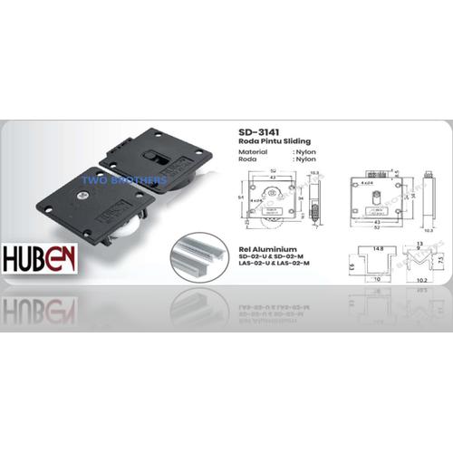 Jual HUBEN SD 3141 - Roda Pintu Sliding - Jakarta Barat - Fitting two ...