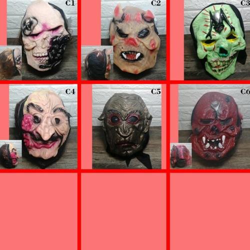 Jual topeng halloween karet / Topeng karet HALLOWEEN bentuk monster ...