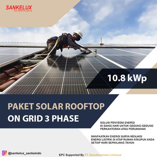 Jual PLTS Atap On Grid 10,8 kWp / Solar Rooftop 10,8 kWp On Grid 3 ...