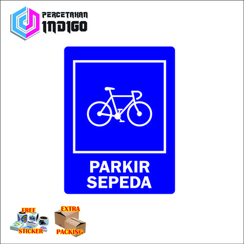 Jual plat alumunium rambu rambu parkir sepeda - 60x60 - Kab. Bekasi ...