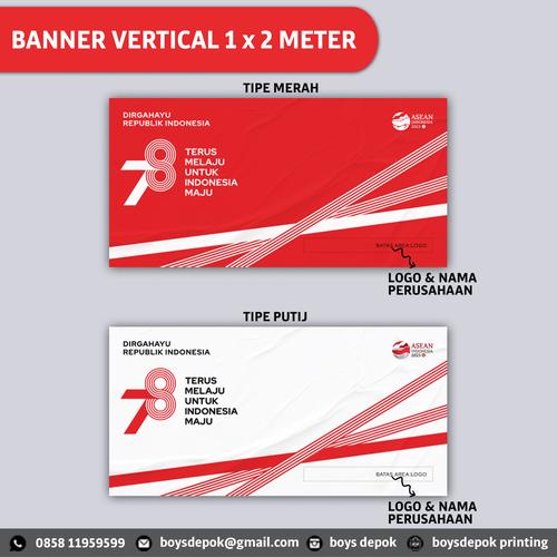 Jual Banner Resmi HUT RI 78 Spanduk Dirgahayu Indonesia Merah Putih ...