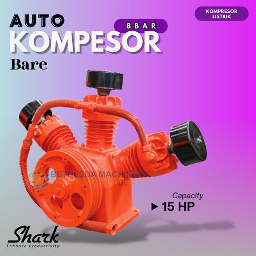 Jual 15 Hp Bare Kompresor Unloading - Shark Auto 8 Bar Kepala Kompresor ...
