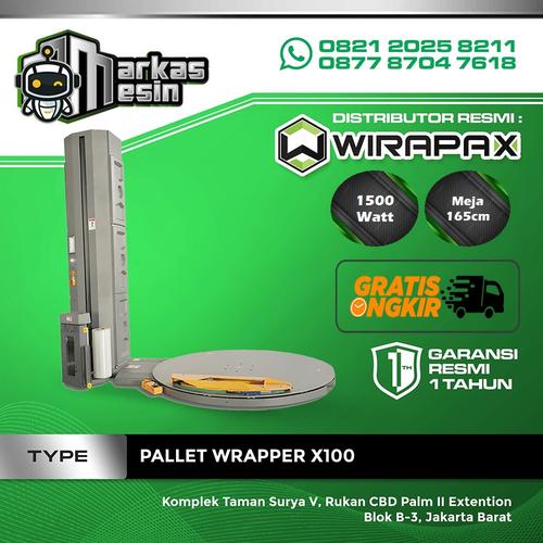 Jual Full Auto Pallet Wrapper X100 WIRAPAX Mesin Wrapping - Jakarta ...
