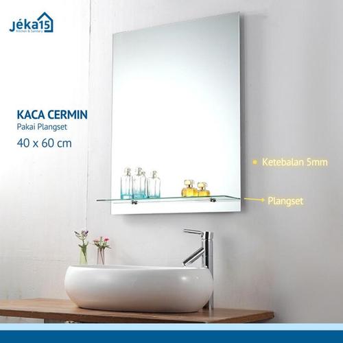 Jual Kaca Cermin Kamar Mandi Asahi 5Ml// Kaca Ukuran 40X60 Bevel ...