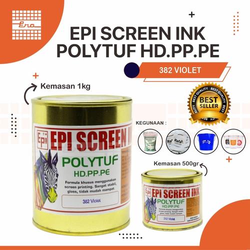 Jual TINTA SABLON PLASTIK EPI SCREEN INK POLYTUF HD (2) - VIOLET, 1KG ...