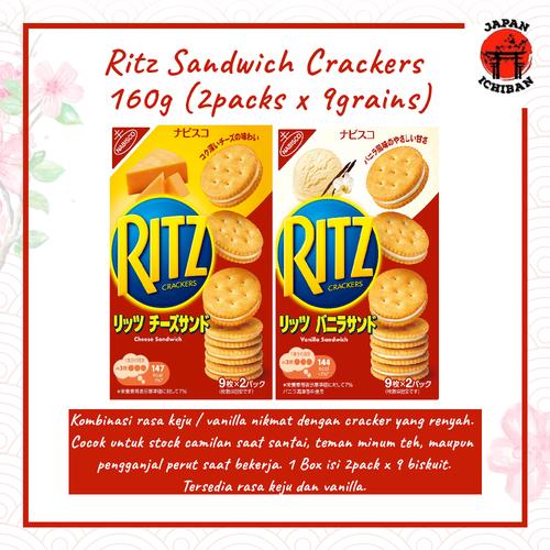 Jual Mondelez Ritz Sandwich Crackers Biskuit Kraker 160g Original Japan ...