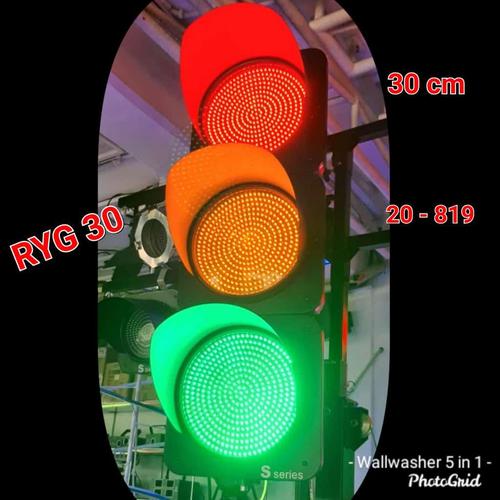 Jual lampu traffic lalu lintas 3 mata merah kuning hijau 20cm 20cm - 20 ...