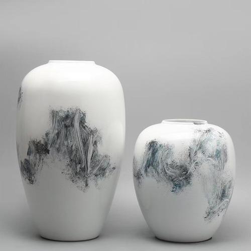 Jual Pajangan Meja Rumah Guci Keramik Vas / Ginger Jar Vase Ceramic ...