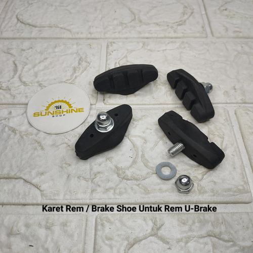 Jual Karet Rem U Brake Shoe Sepeda Balap Roadbike Fixie BMX / U-Brake - Kab. Jember ...