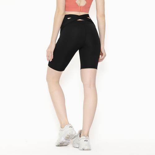 Jual Legging Pendek Olahraga Wanita FITWEAR KAGURA CROSS WAIST - BLACK ...