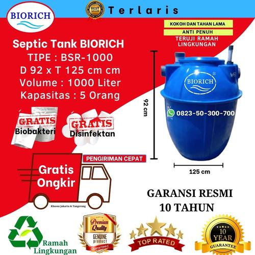 Jual Septic Tank Bio, BioTech, BioFil, BioTank Septic 1000 Liter 5 ...