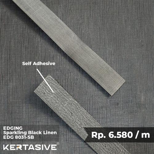 Jual SPARKLING BLACK LINEN X 10 METER - PVC INTERIOR EDGING KERTASIVE ...
