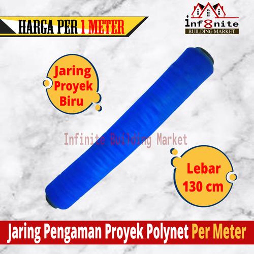Jual Jaring Proyek Pengaman Bangunan Safety Net Polynet Biru Tebal ...