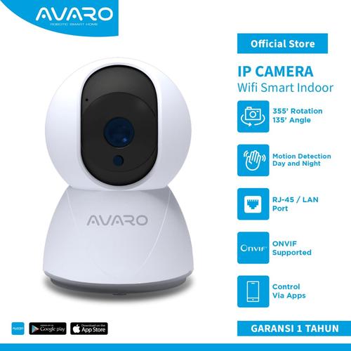 Jual Smart cctv AVARO CT-01 Wifi ip camera INDOOR CT01 2MP PTZ LAN rj45 wi-fi rotation Garansi ...