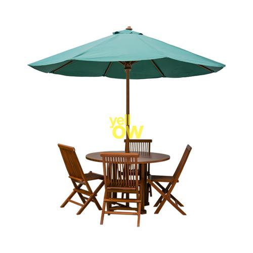 Jual Meja Payung Lebar 2,5m Kayu Jati Komplit Kursi Lipat Pantai Taman ...