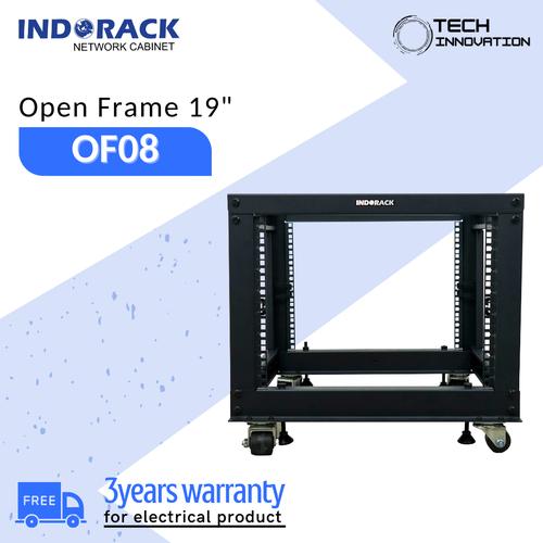 Jual INDORACK Open Frame 8U Depth 666 - 1120mm Adjustable Rak Server ...