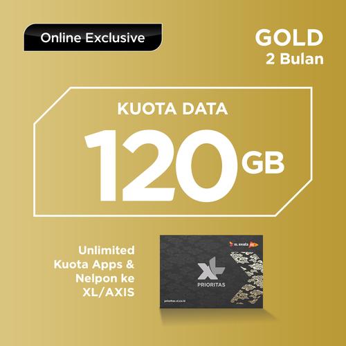 Promo Kartu Perdana XL PRIORITAS Gold Unlimited FUP 60GB/bln - 2 Bulan ...