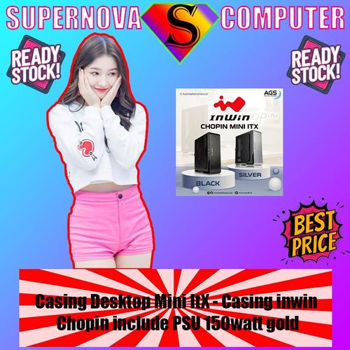 Jual Casing Desktop Mini ItX - Casing inwin Chopin include PSU 150watt ...