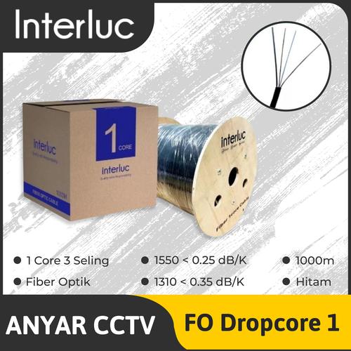 Jual INTERLUC KABEL FO Fiber Optic Dropcore 1 /2/3 Core 3 Seling ...