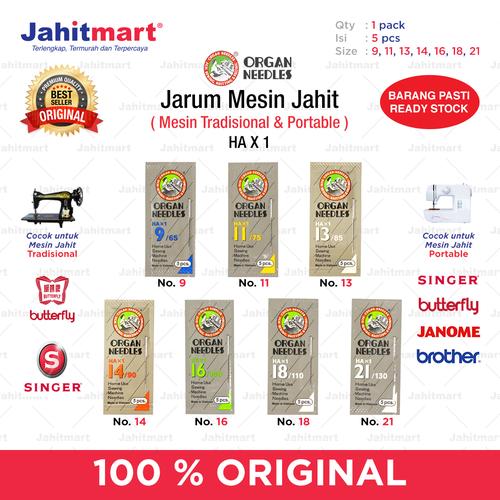 Jual Original Jepang Jarum Organ / Jarum mesin Jahit rumah tangga/ type ...