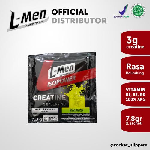 Jual L-men LMen Isopower ecer 1 sachet Rasa Stargizing Creatine ...