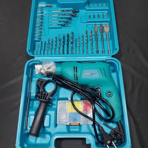 Jual Mesin Bor Set Box 106 Pcs / Impact Dril Set Beton Besi Kayu 12MM ...