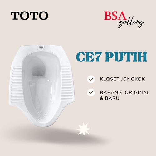 Jual KLOSET JONGKOK TOTO CE7 PUTIH / SQUATTING TOILET ORI TOTO - PALET ...