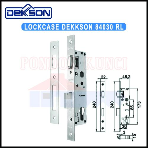 Jual Mortise Lock Dekkson 84030 RL SSS Bodi Kunci PELOR Lockcase Swing ...