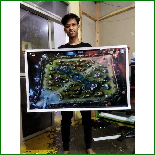 Jual Map Peta Mobile Legends buat turnamen / hiasan dinding map ml map ...