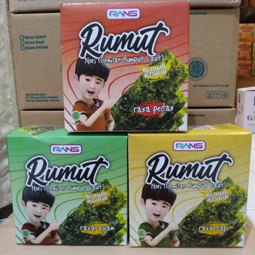 Jual Cemilan Rumput Laut Rumut si Aa Rans box isi 12 pcs - RASA AYAM ...